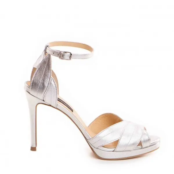 THE 5TH ELEMENT Smaranda Stiletto Platform Sandals - Silver
