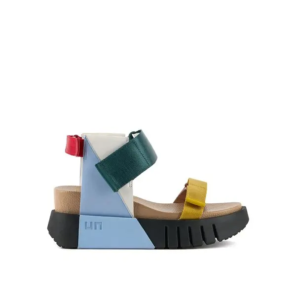 United Nude Delta Run Platform Sandals - Blue/yellow
