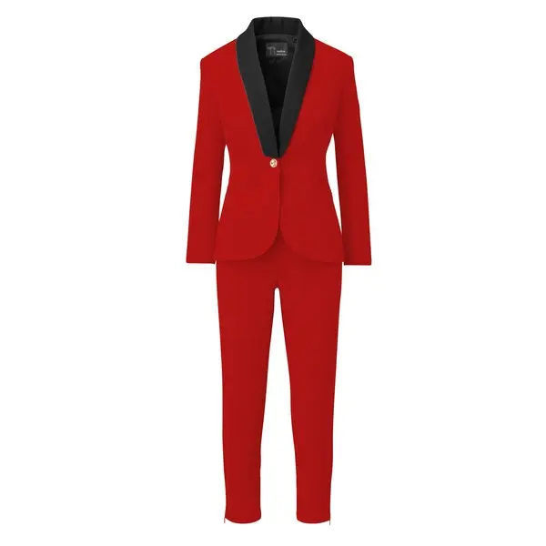 Layo G Tailored Stretch Suit Set With Zip Cuffs