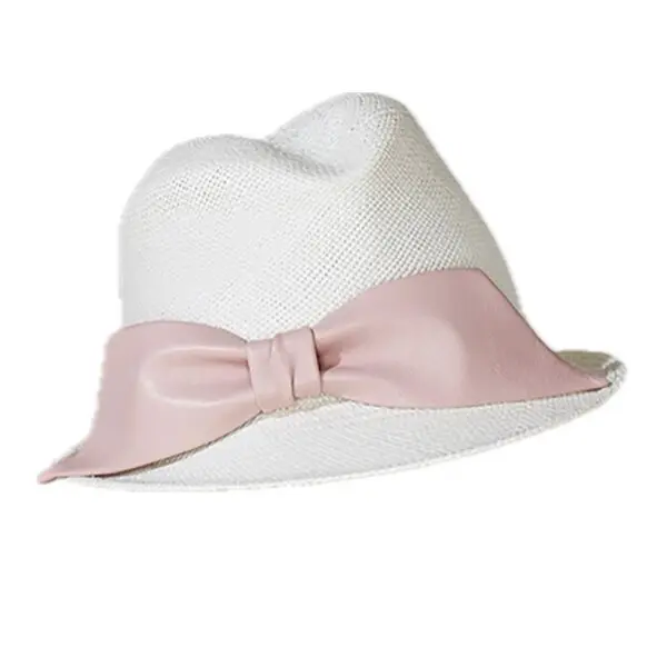MISA HARADA MILLINERY Panama Hat - White