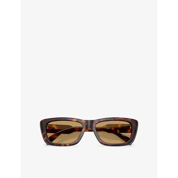 Miu Miu Rectangular Frame Acetate Sunglasses