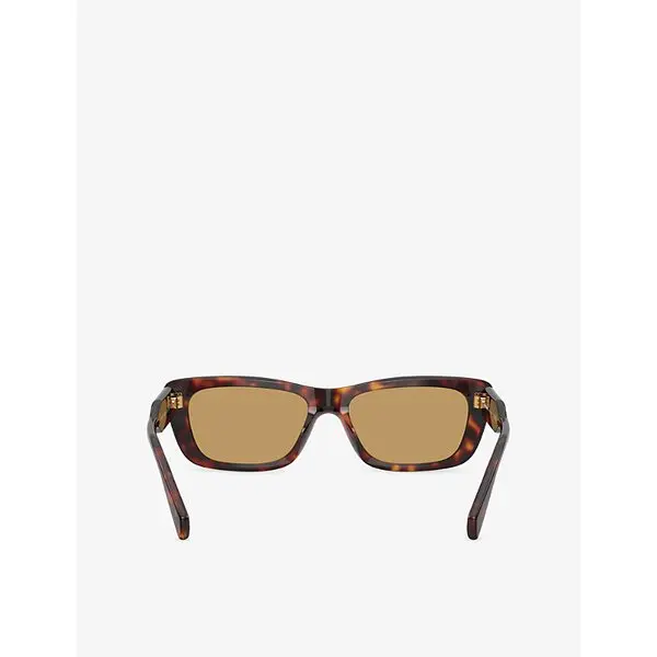 Miu Miu Rectangular Frame Acetate Sunglasses