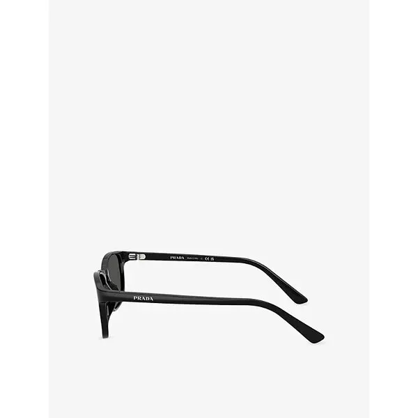 Prada Square Frame Acetate Sunglasses - Black