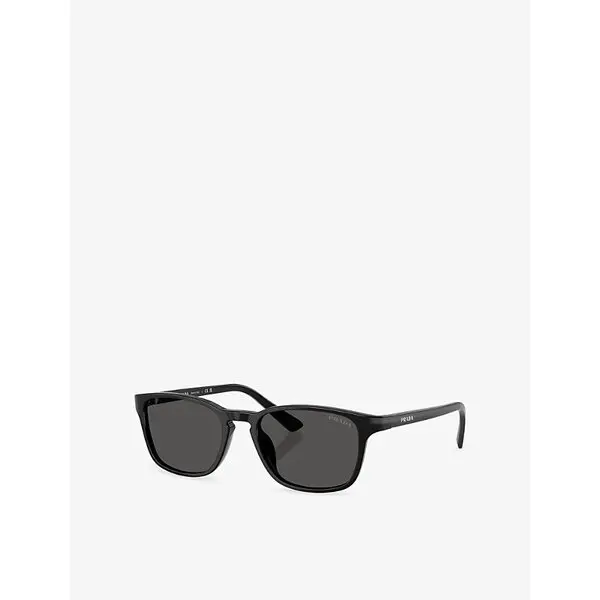 Prada Square Frame Acetate Sunglasses - Black