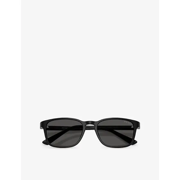 Prada Square Frame Acetate Sunglasses - Black