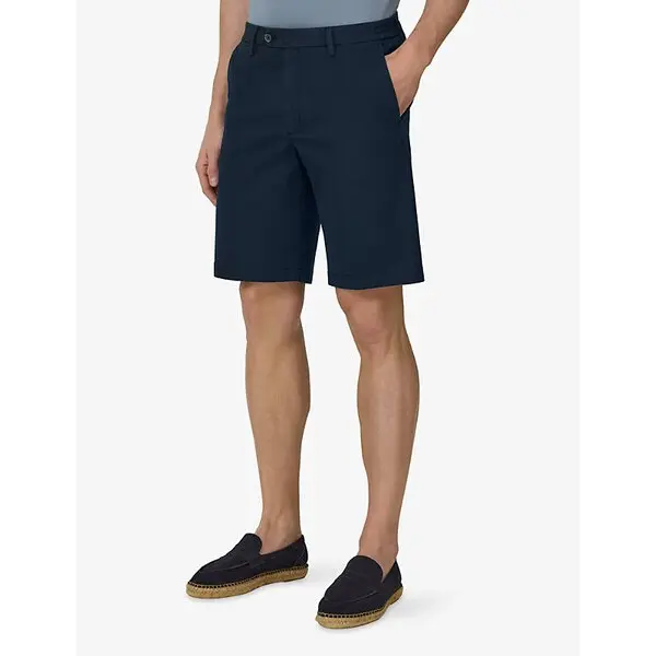 Boggi Milano Straight-leg Regular-fit Stretch-cotton Bermuda Shorts