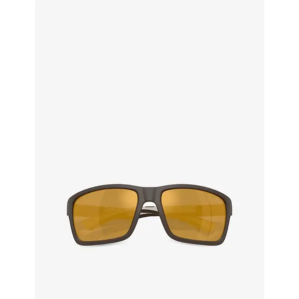 Burberry Be4483 Rectangular Frame Sunglasses With Checked Pattern