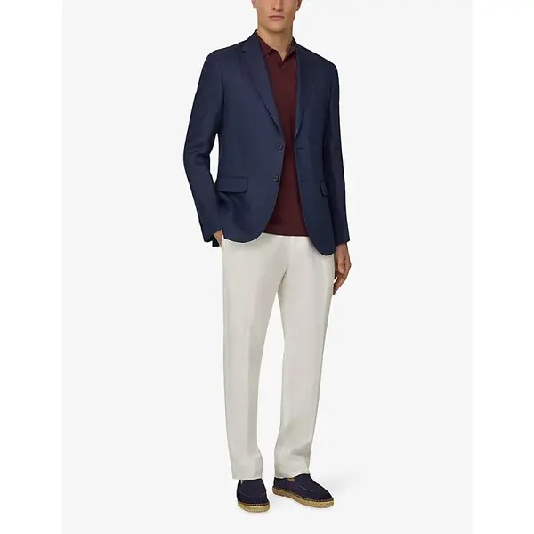 Boggi Milano Micro-textured Linen Jacket