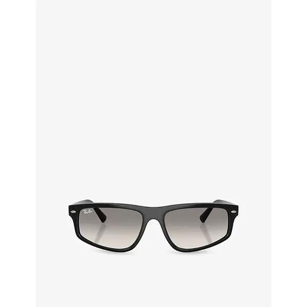 Ray-ban Rb2225 Irregular Frame Propionate Sunglasses - Black