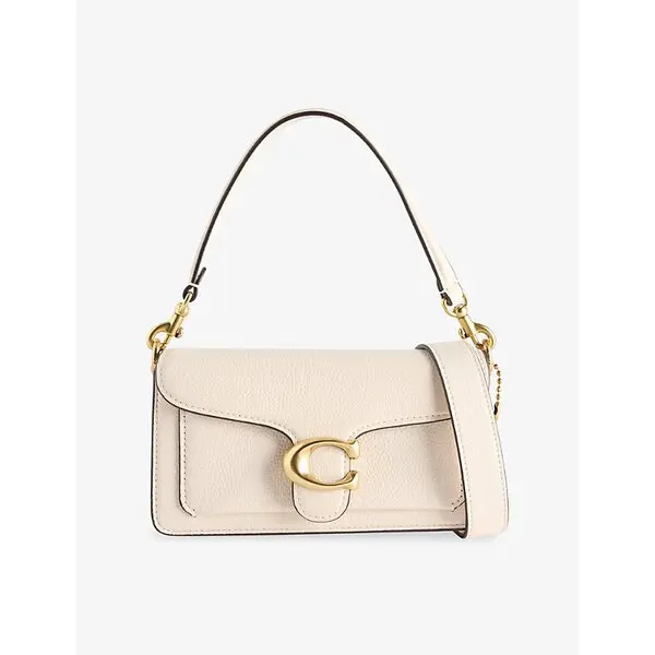 COACH Tabby 20 Leather Shoulder Bag - Chalk