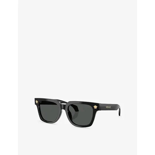 Versace Ve4510u Square-frame Acetate Sunglasses With Gold-tone Hardware