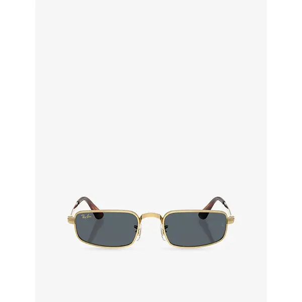 Ray-ban Rb3927 Pillow-frame Metal Sunglasses - Gold