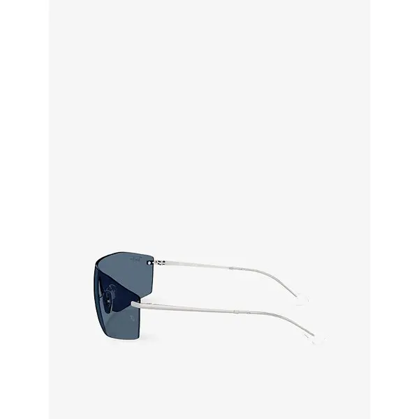 Ray-ban Rb3781 Irregular-frame Metal Sunglasses - Silver