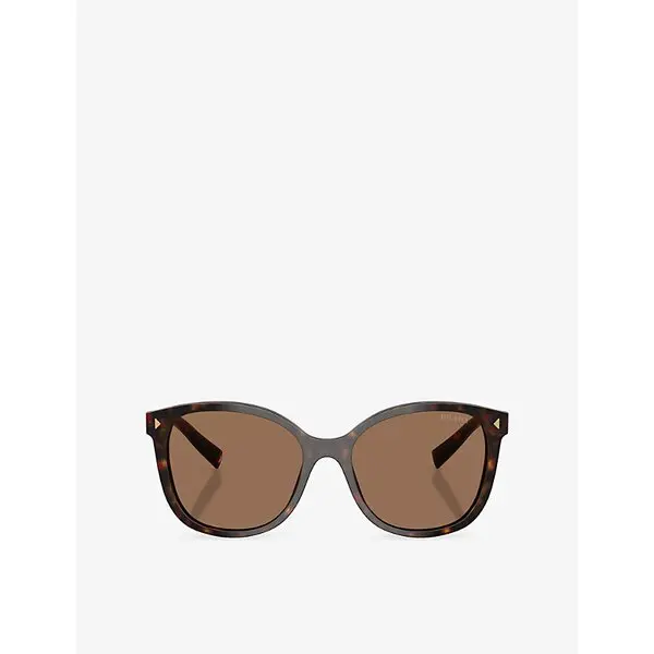 Prada Square-frame Acetate Sunglasses - Brown
