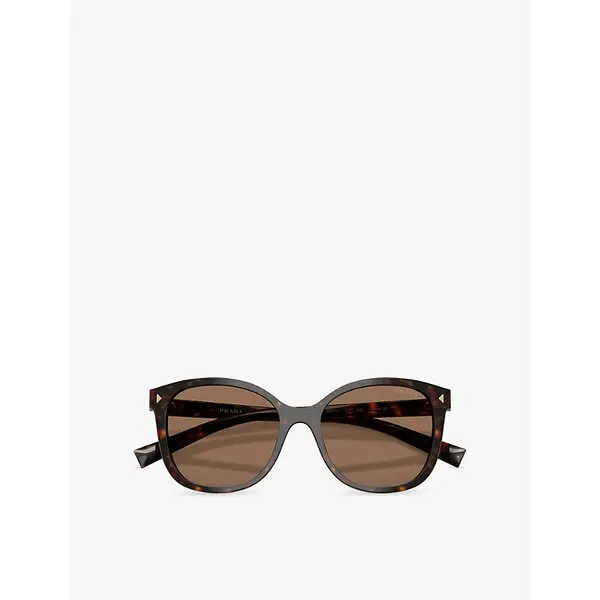 Prada Square-frame Acetate Sunglasses - Brown