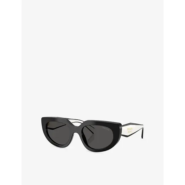Prada Oval-frame Acetate Sunglasses