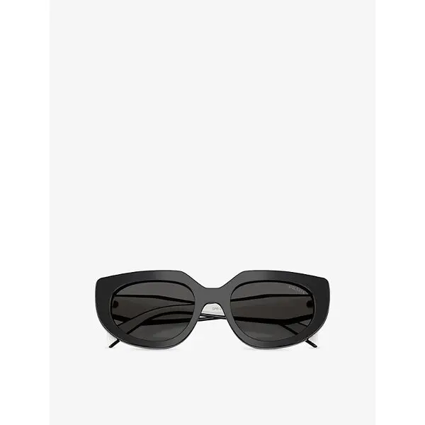 Prada Oval-frame Acetate Sunglasses