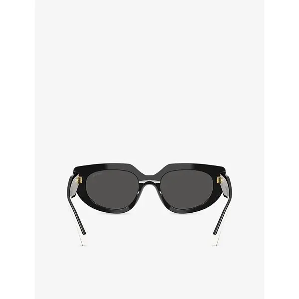 Prada Oval-frame Acetate Sunglasses
