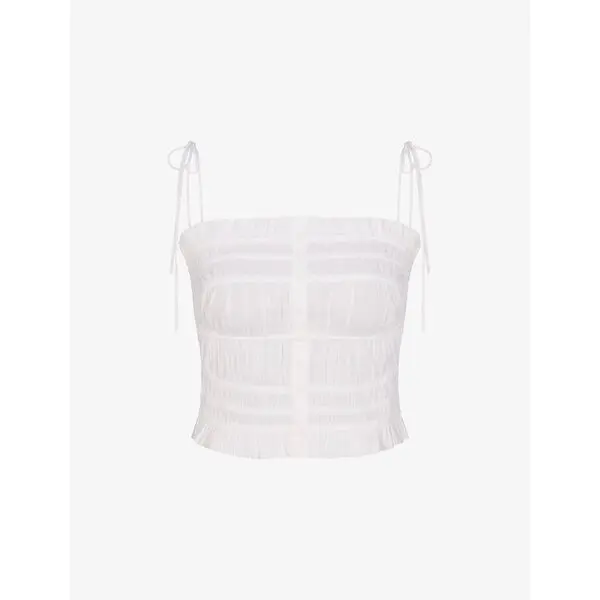 SKIMS Cotton-blend Cami Top - Snow