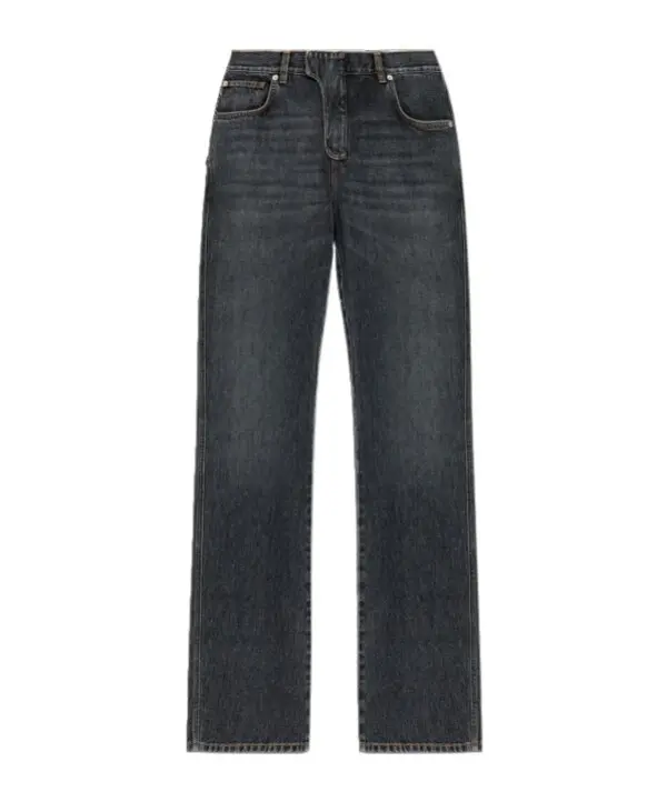 Balmain Straight Leg Jeans - Black
