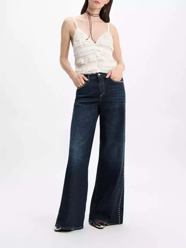 Dorothee Schumacher Ruffle-detail Lace Cotton Top