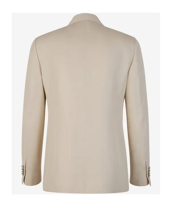 LARDINI Plain Viscose Blazer Jacket