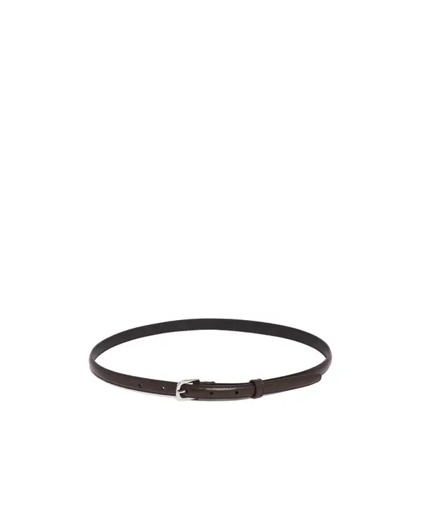TOTEME Thin Buckled Belt - Black