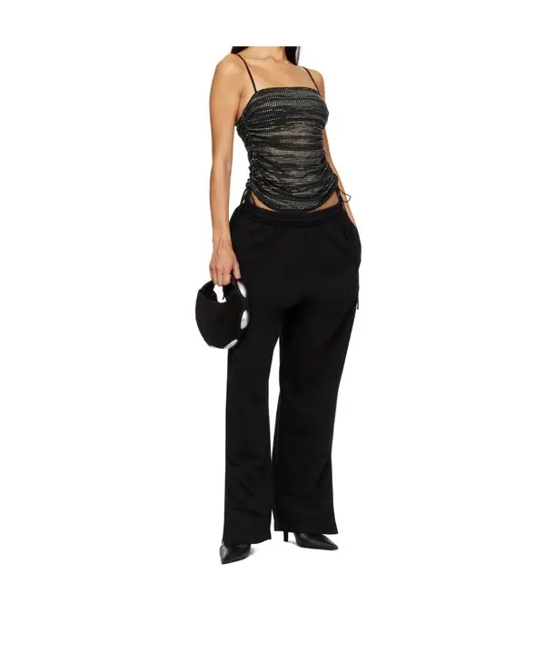 Alexander Wang Embellished Ruched Cami Top