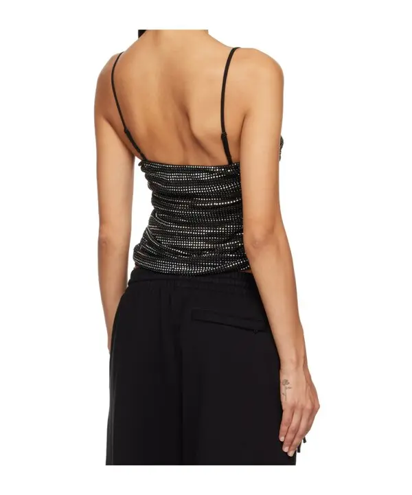 Alexander Wang Embellished Ruched Cami Top