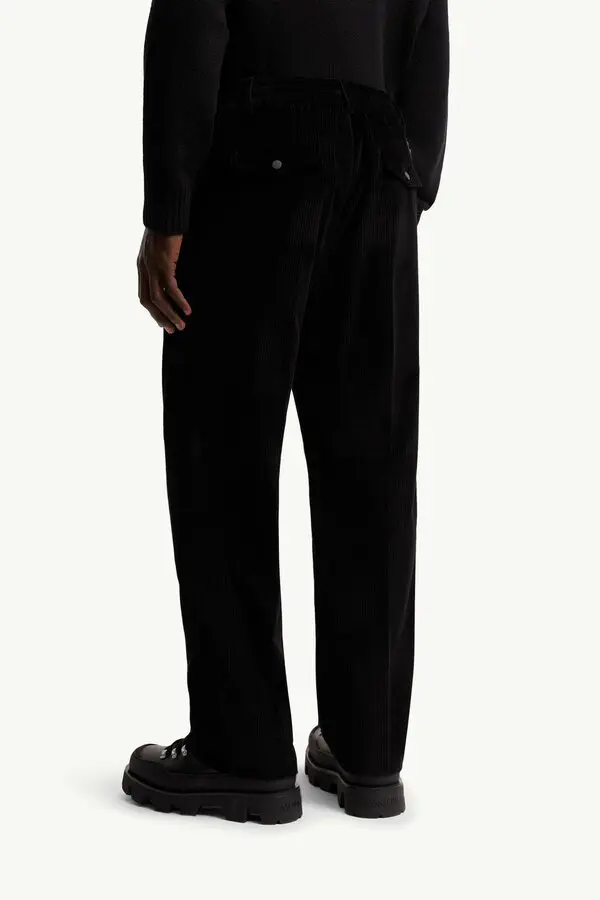 Moncler Corduroy Tailored Trousers - Black