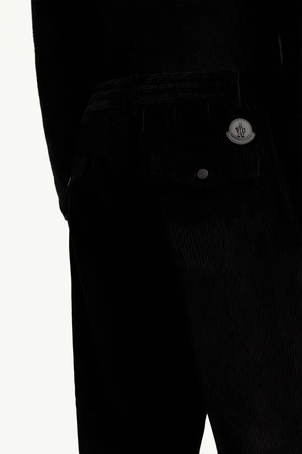 Moncler Corduroy Tailored Trousers - Black
