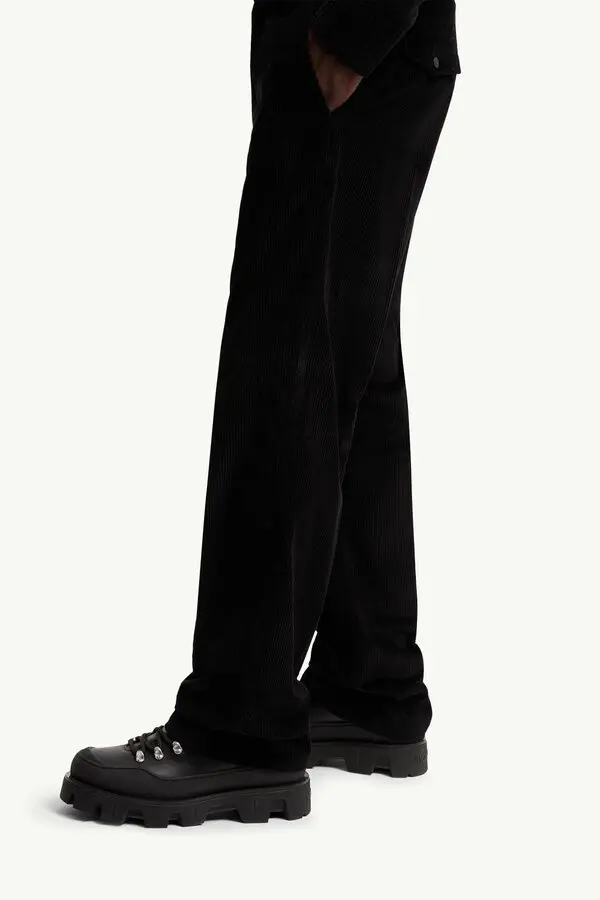 Moncler Corduroy Tailored Trousers - Black