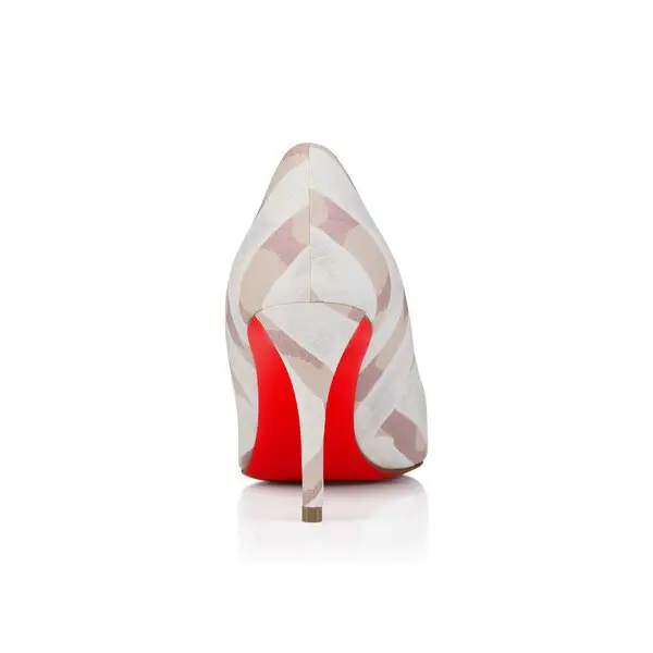 CHRISTIAN LOUBOUTIN 100mm Striped-pattern Pointed-toe Pumps