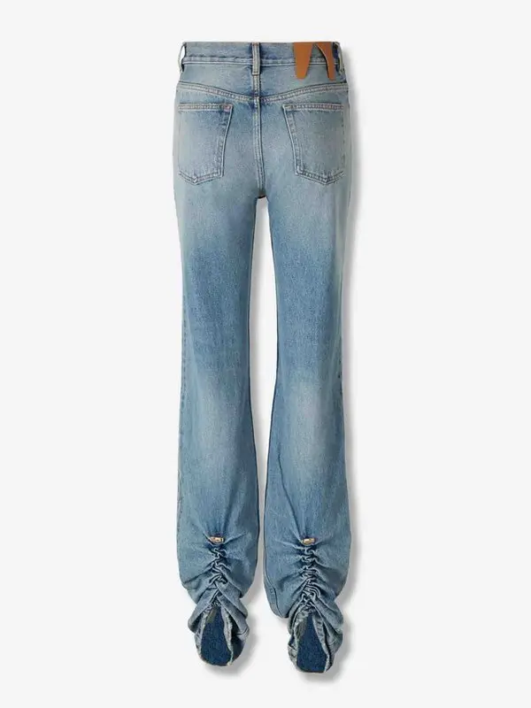 DARKPARK Mid-rise Straight Leg Jeans With Drawstring Hem