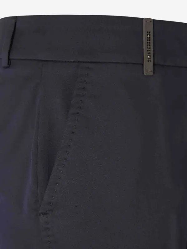 Peserico Mid-rise Tailored Trousers With Perforated Details
