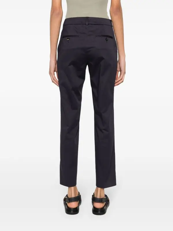 Peserico Mid-rise Tailored Trousers With Perforated Details