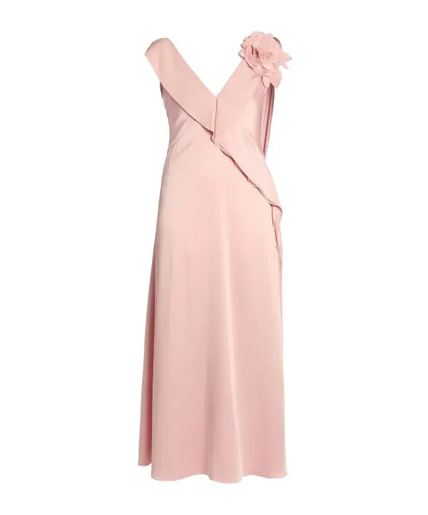 Erdem V-neck Floral Embellished Dress