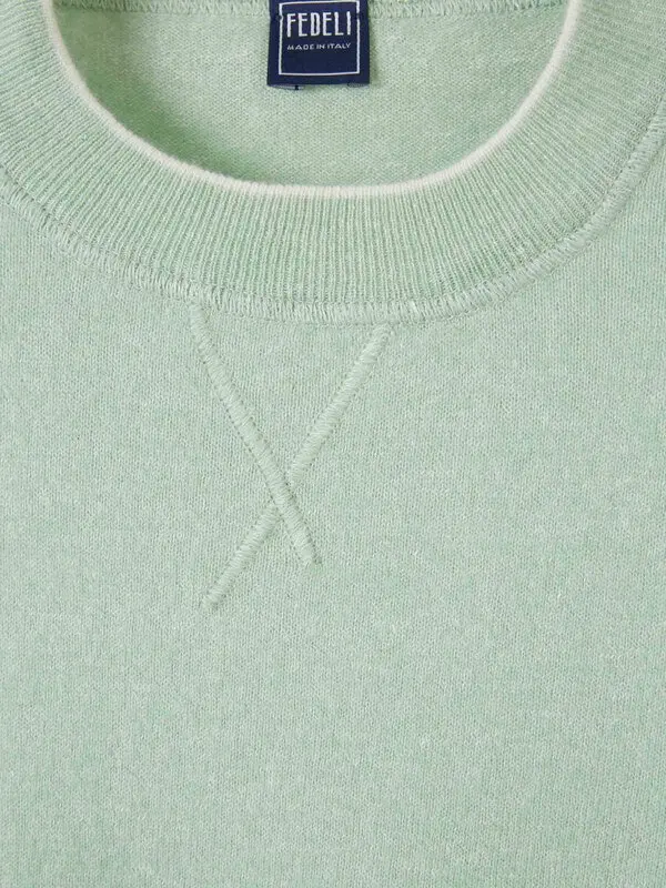 Fedeli Round Neck Long Sleeve Sweater