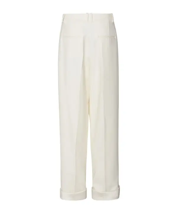 THE ROW Cassandro Wool Casual Pants