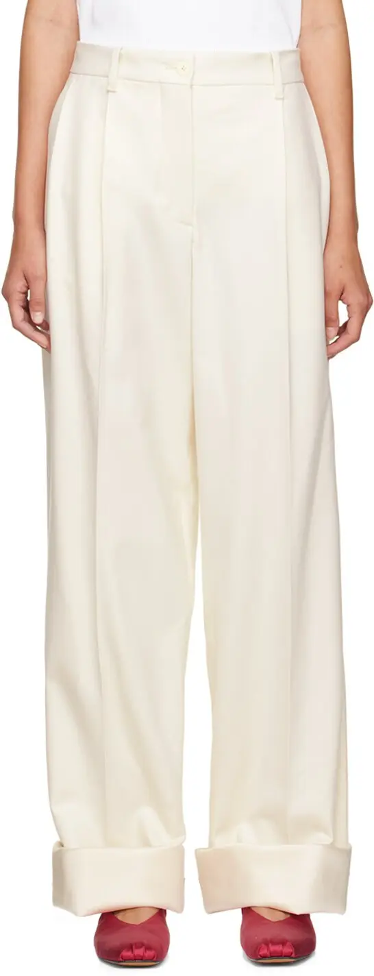 THE ROW Cassandro Wool Casual Pants