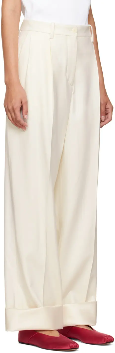 THE ROW Cassandro Wool Casual Pants