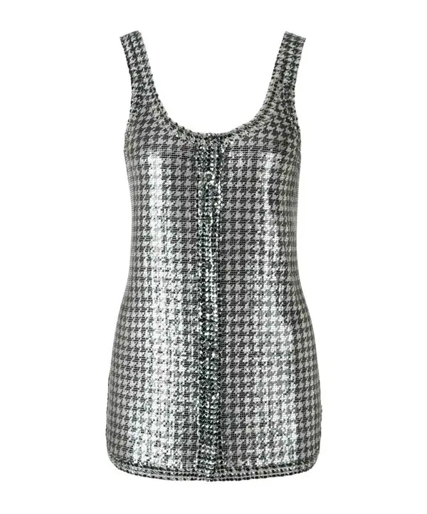 Rabanne Sleeveless Metallic Effect Top