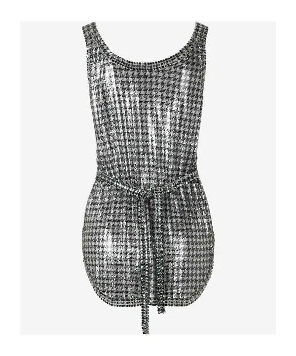 Rabanne Sleeveless Metallic Effect Top