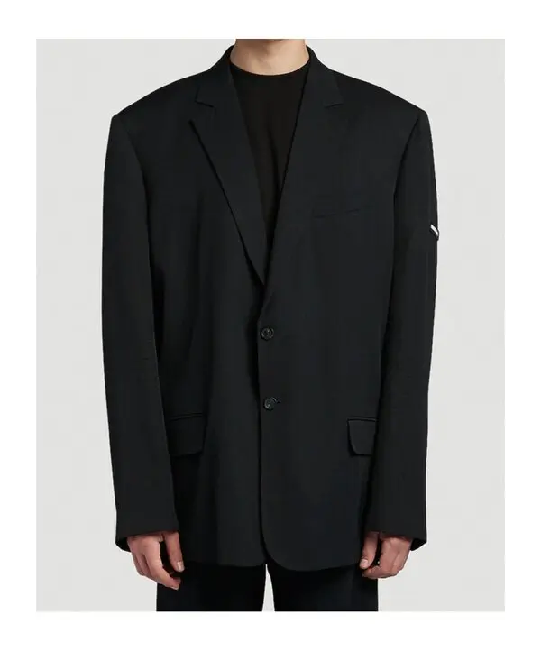 Balenciaga Washed Single Breasted Blazer