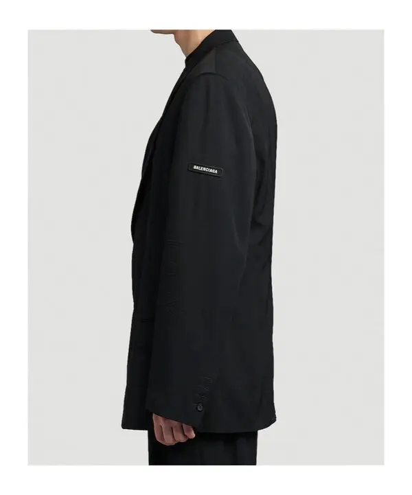 Balenciaga Washed Single Breasted Blazer