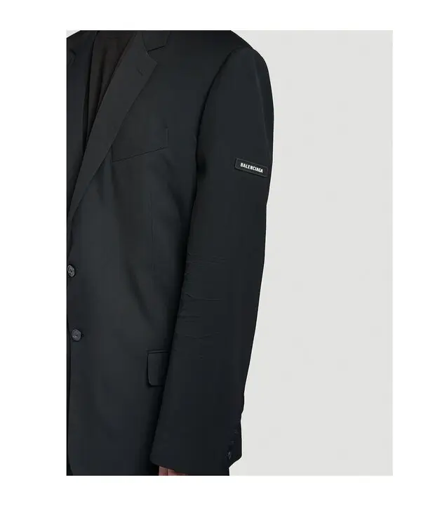 Balenciaga Washed Single Breasted Blazer