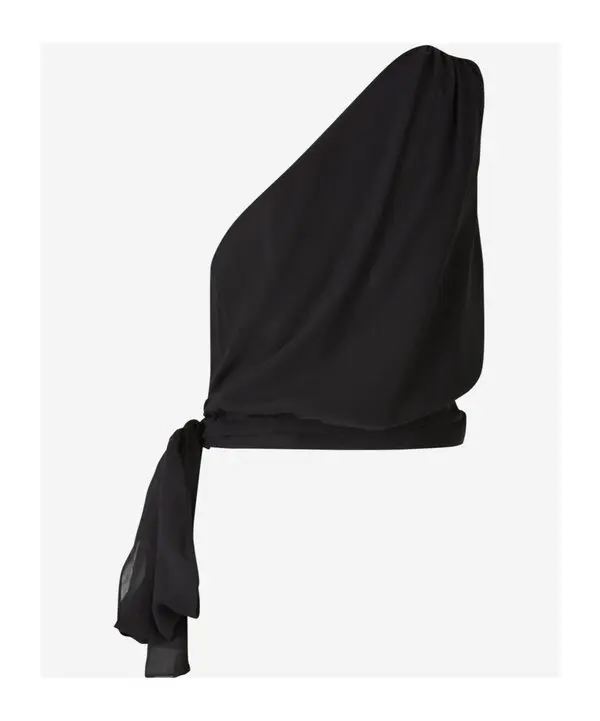 Peserico Asymmetrical Draped Blouse With Side Bows