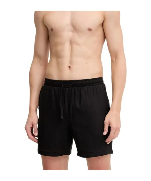 Hugo Boss Wide-leg Shorts With Drawstring Waistband