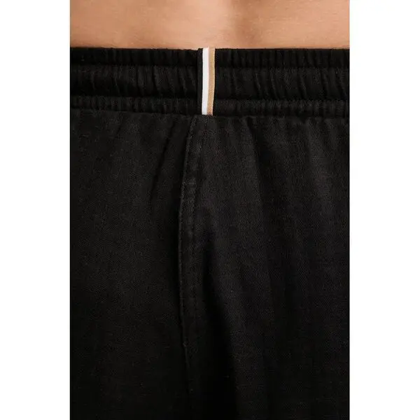 Hugo Boss Wide-leg Shorts With Drawstring Waistband