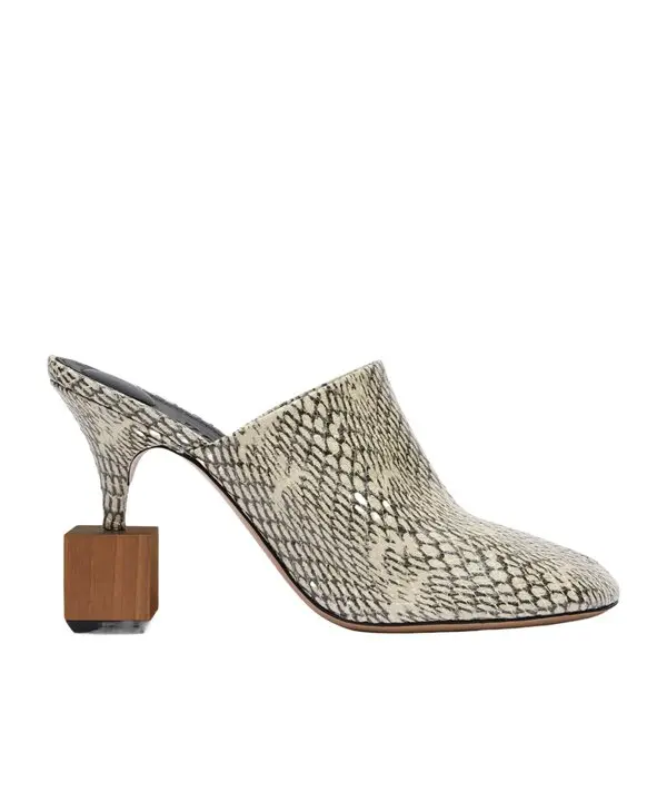Jacquemus Bisou Slip-on Mules With Sculptural Heel Ornaments - Nude